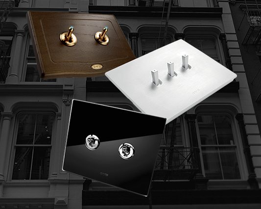 Nuovi design per gli interruttori a levetta